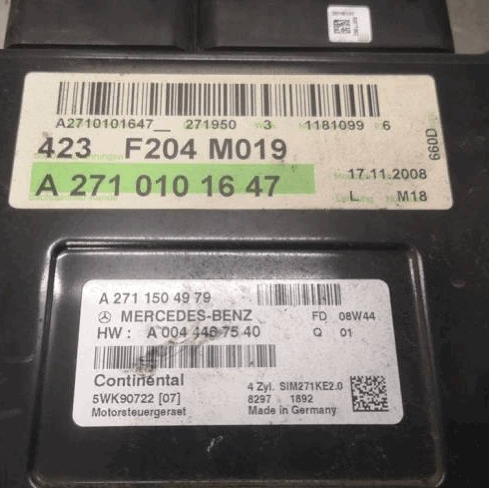 Plug & Play Mercedes Siemens Engine ECU, 5WK9072207, 5WK90722 07, A271 – Cartech Electronics ...