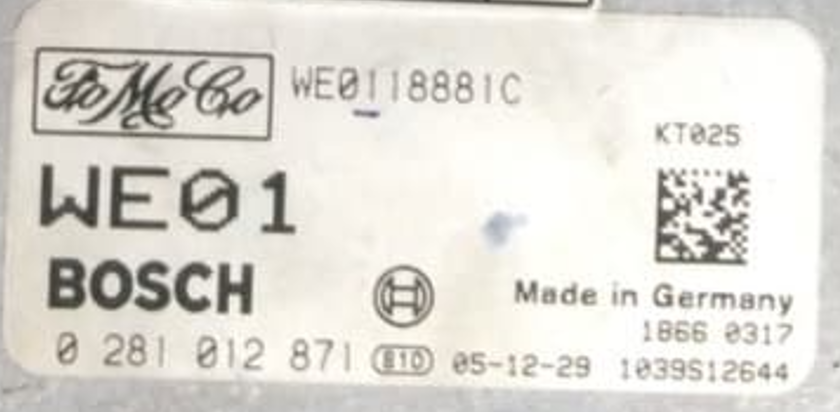 Plug & Play Bosch Engine ECU, Ford Ranger 3.0, 0281012871, 0 281 012 8 ...