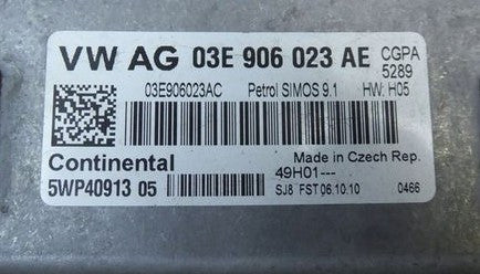 Plug & Play Continental Engine ECU, 03E906023AE, 03E 906 023 AE, 5WP40 ...