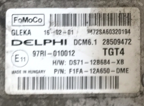Plug & Play Delphi Engine ECU, Ford, 28509472, DS7112B684XB, DS71-12B6 ...
