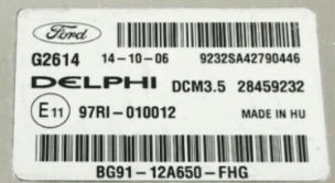 Plug & Play Delphi Engine ECU, Ford Mondeo 2.0TDCi, BG9112A650FHG, BG9 ...
