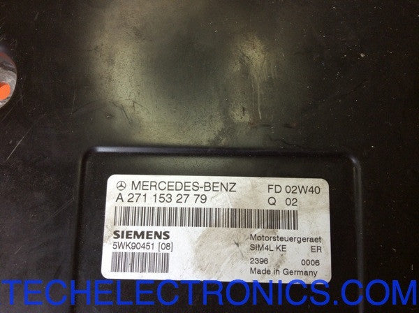 Plug & Play Mercedes Siemens Engine ECU, 5WK90451 08, A2711532779, A27 ...