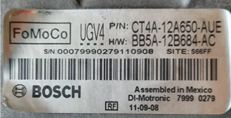 Plug & Play Bosch Engine ECU, Ford, CT4A-12A650-AUE, BB5A-12B684-AC, U ...