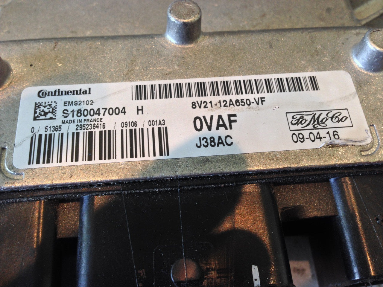 Plug & Play Continental Engine ECU, Ford Fiesta 1.6, 0VAF, 8V2112A650V ...
