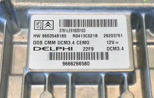 Plug & Play Delphi Engine ECU, Citroen - Peugeot HDI, HW 9663548180, R ...