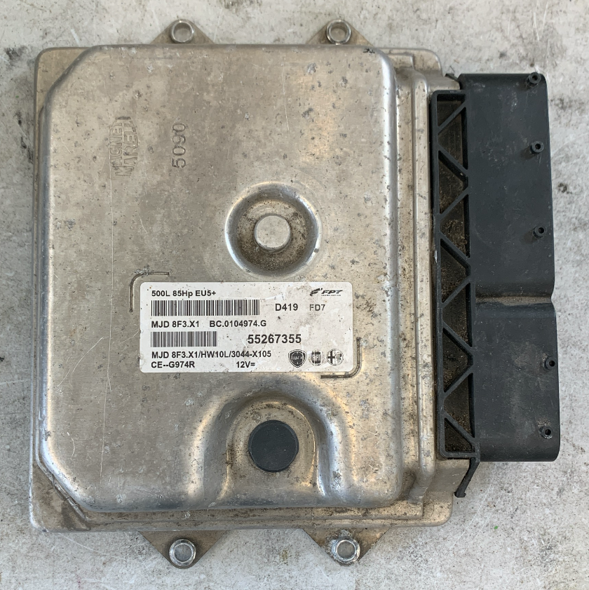 Plug & Play Magneti Marelli Engine ECU, Fiat 500, MJD8F3X1, MJD 8F3.X1 ...