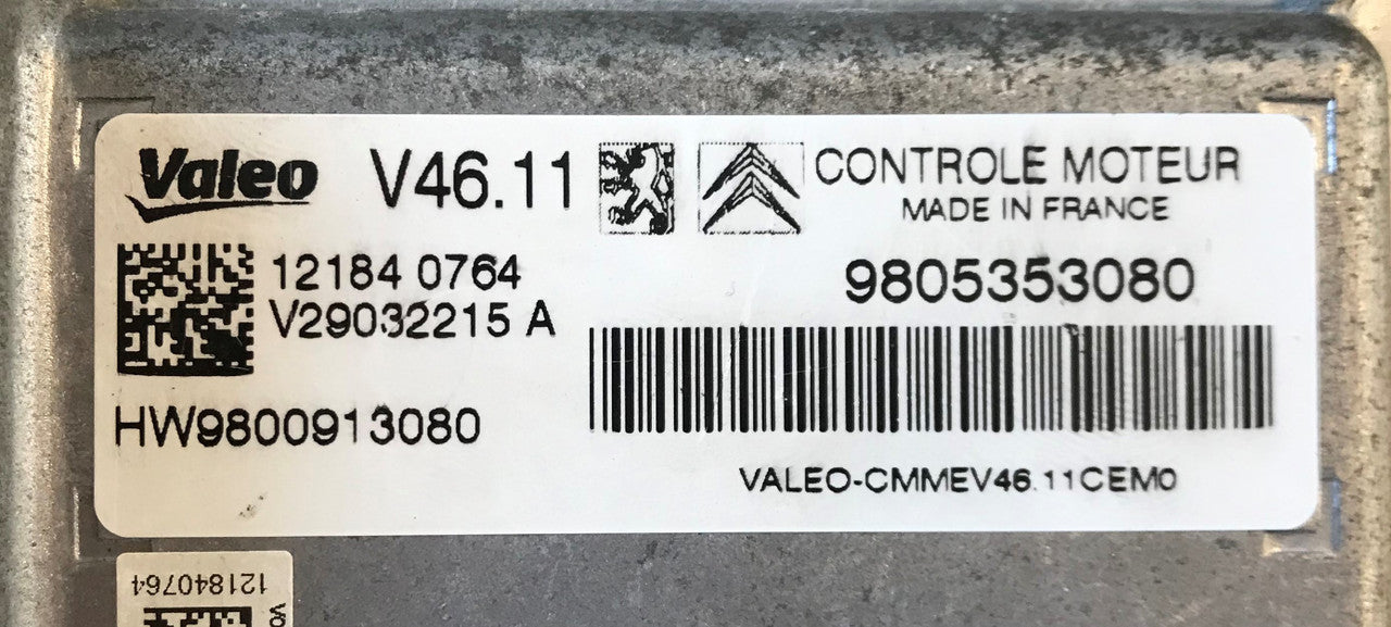 Plug & Play Valeo Engine ECU, Peugeot, Citroen, V46.11, V29032215A, V2 ...
