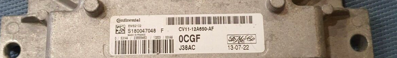 Plug & Play Continental Engine ECU, Ford, EMS2102, J38AC, S180047048F ...