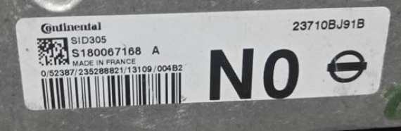 Plug & Play Continental Engine ECU, Nissan Juke 1.5 DCi, S180067168A ...