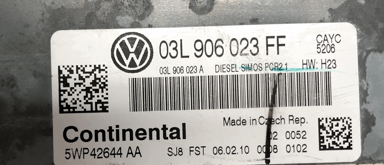 Plug & Play Continental Engine ECU, VW, 03L906023FF, 03L 906 023 FF, 5 ...